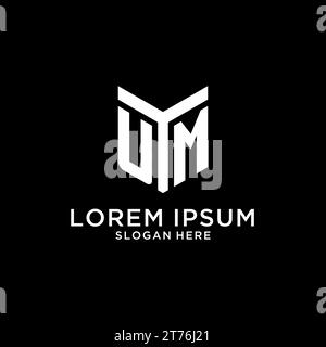 UYM logo. UYM letter. UYM letter logo design. Initials UYM logo linked ...