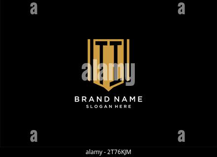 TI Logo monogram with shield shape designs template vector icon modern Stock Vector Image & Art ...