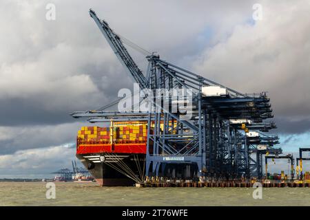 MSC Claude Girardet container ship built 2023, Port of Felixstowe ...