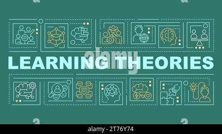 2D learning theories text with creative thin line icons Stock Vector ...