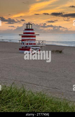 The Jetty Lifeguard Tower, South Pointe, South Beach, City of Miami ...