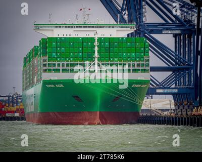 The Evergreen Ever Ace, said to be the largest container ship in the ...