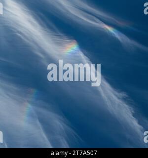 Fire rainbow. Spectacular Iridescent Cloud. A Rare Glimpse of Nature's ...