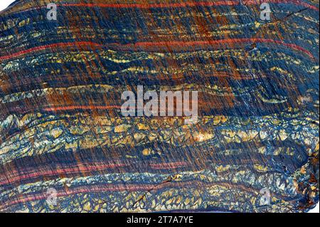 Banded iron formation (BIF) is a sedimentary rock formed by thin layers ...