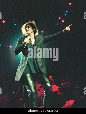 J Giles June 23 1999 singing in concert at the Tweeter Center in ...