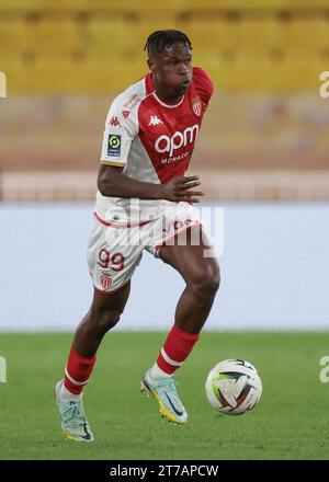 Monaco, Monaco. 5th Nov, 2023. Wilfried Singo of AS Monaco looks on ...