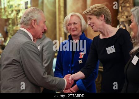King Charles III (left) with Chief of Staff, Rob Holmes at the official ...