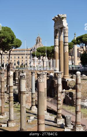The ancient Roman Temple of Venus and Roma in the Colosseum ...