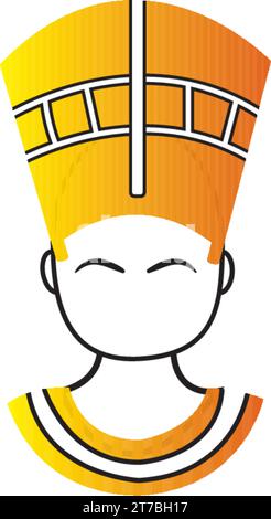 Isolated colored egypt pharaoh icon Vector Stock Vector Image & Art - Alamy