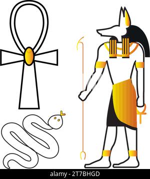 Set of colored egypt icons Vector Stock Vector Image & Art - Alamy