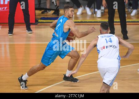 Ziga Samar (Slovenia Basketball National Team) against Greece Stock ...