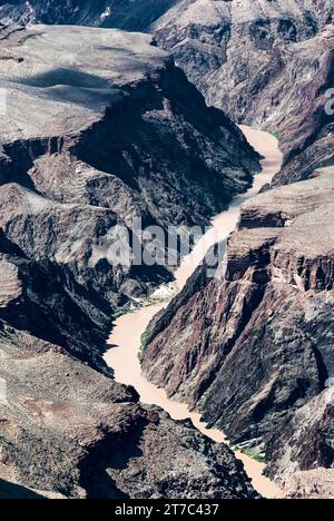 Colorado river, Hermits rest route, Grand Canyon National Park, South ...