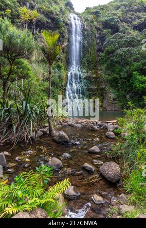 Long exposure of Karekare Falls, Waitakere Ranges Regional Park ...