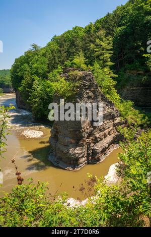 The Castile Entrance at Letchworth State Park Stock Photo - Alamy