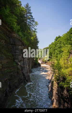The Castile Entrance at Letchworth State Park Stock Photo - Alamy