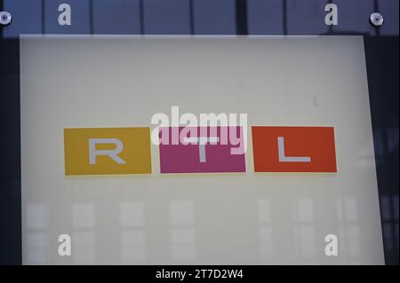 Cologne, Germany. 14th Nov, 2023. Lettering Logo of RTL Television, RTL ...