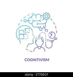 Thin line blue icon cognitivism concept Stock Vector Image & Art - Alamy