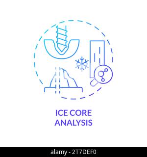 2D simple thin line ice core analysis icon Stock Vector Image & Art - Alamy
