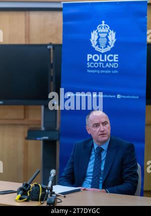 15 November 2023. St Ninians Drive crime scene and Police Office, Old ...