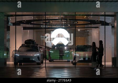 SHANGHAI, CHINA - NOVEMBER 15, 2023 - The NIO flagship store on the ...