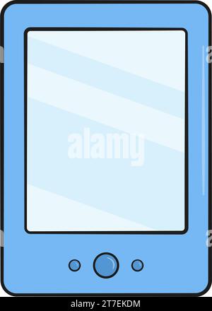 technology ebook reader cartoon vector illustration Stock Vector Image ...