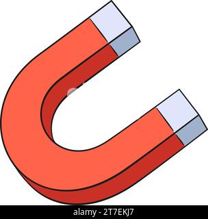 physics magnet cartoon vector illustration Stock Vector Image & Art - Alamy