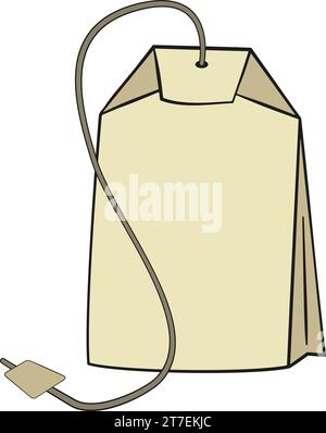 tea bag cartoon vector illustration graphic design Stock Vector Image ...