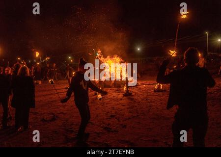 Fire memorial event Edinburgh Stock Photo - Alamy