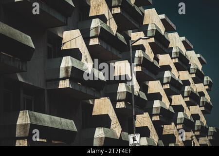 balconies, brutalist architecture, detail, Veracruz, Mexico, 2022 Stock ...