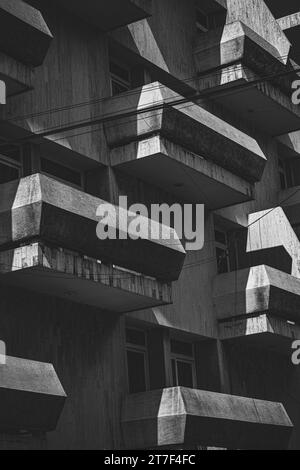 balconies, brutalist architecture, detail, Veracruz, Mexico, 2022 Stock ...
