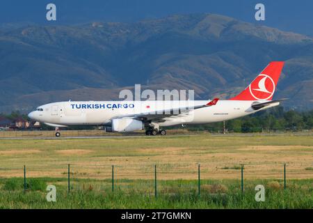 Turkish Cargo Airbus A330-200F aircraft taking off. Plane Airbus A330 ...
