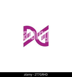 letter dg simple arrow geometric line logo vector Stock Vector Image ...