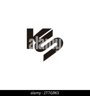 letter ks simple linked font serif logo vector Stock Vector Image & Art ...