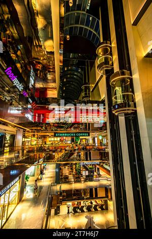 Facade of Wisma Atria shopping mall along Orchard Road, district 9 ...