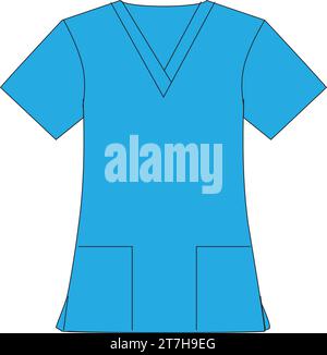 Medical Scrub Suit Design Template Stock Vector Image & Art - Alamy