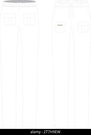 Medical Scrub Suit Design Template Stock Vector Image & Art - Alamy