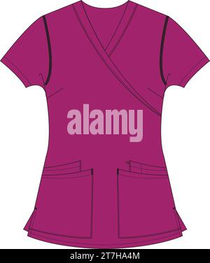 Medical Scrub Suit Design Template Stock Vector Image & Art - Alamy