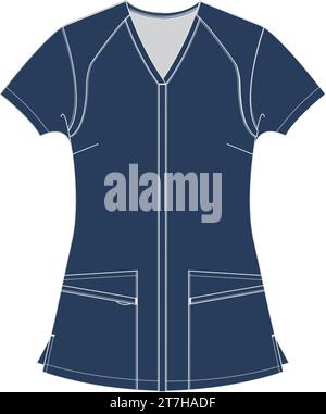 Medical Scrub Suit Design Template Stock Vector Image & Art - Alamy