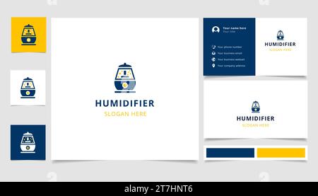 Humidifier logo design with editable slogan. Branding book and business ...