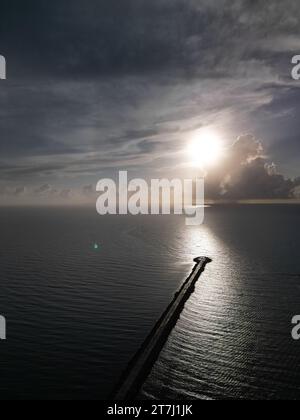 An aerial view of the Miramar beach at Tampico, Tamaulipas in Mexico ...