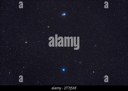 Double star Mizar and Alcor in Ursa Major, star map night sky ...