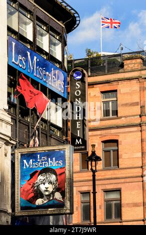 Les Miserables musical in Sondheim Theatre in Shaftesbury Avenue, a ...