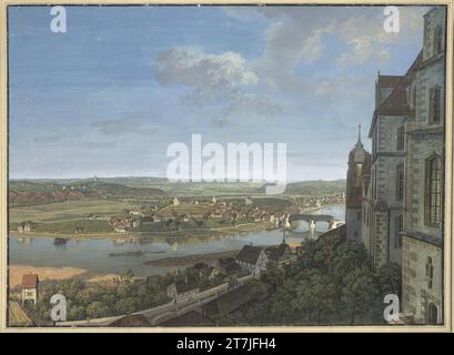 Carl Gottlob Ehrlich View of the Albrechtsburg and the city of Meißen ...