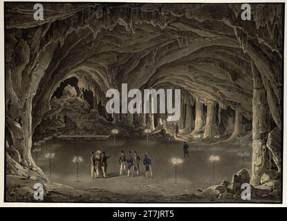 Eduard Gurk The Adelsberg grotto in Krain. 1833. (peep box leaf ...