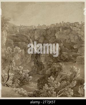 Maximilian Johann Georg von Dillis Ideal landscape with sunset or ...