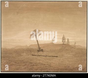 Caspar David Friedrich - Landscape with Graves Stock Photo - Alamy