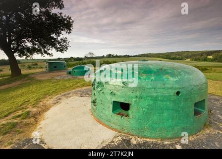 Bunkers at Ostwall Fortified Region German WW2 fortifications open-air ...