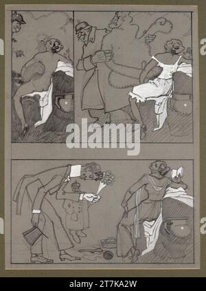 Satire on the picture Zeus & Jo, Franz Wacik, Vienna 1883 - 1938 Vienna ...
