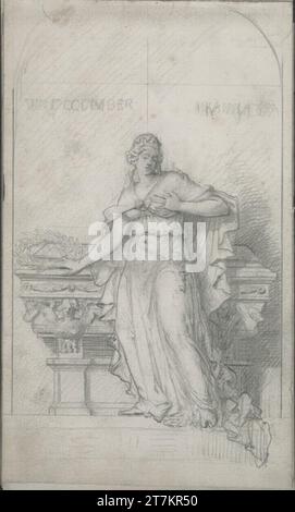 Emerich Alexius Swoboda Draft for a monument. Pencil Stock Photo - Alamy