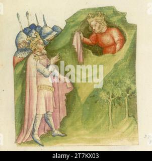 David and Saul at the Cave of En Gedi, Historical Bible, Anonymous ...